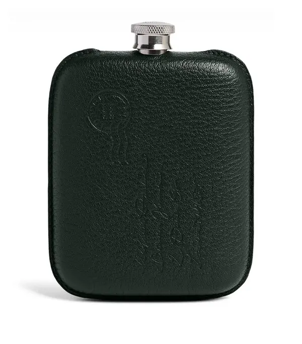 Dunhill Leather-wrapped Flask - Green