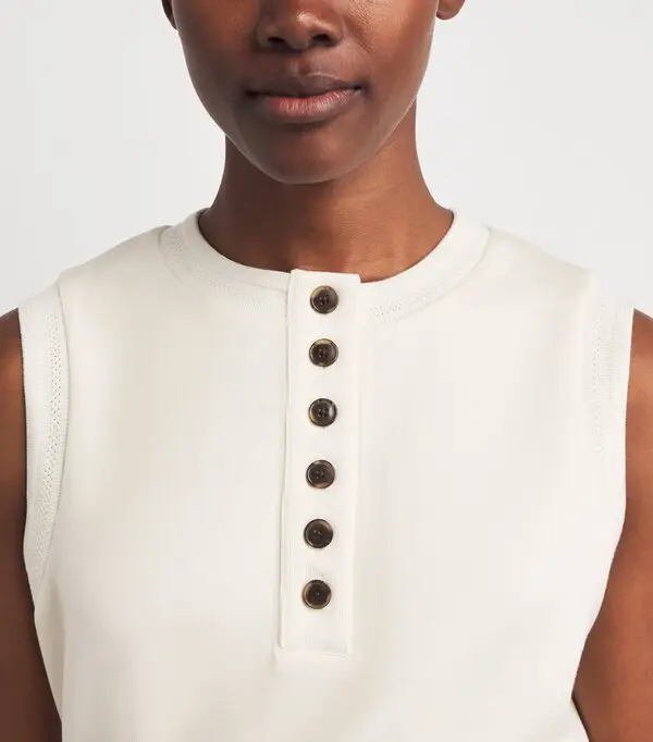 Varley Marla Sleeveless Henley Tank Top