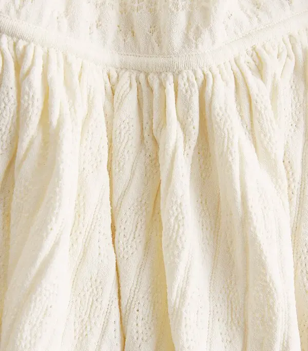 Sandro Knit Flared Maxi Skirt - Beige