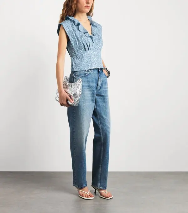 Sandro Sequined Stripe Top