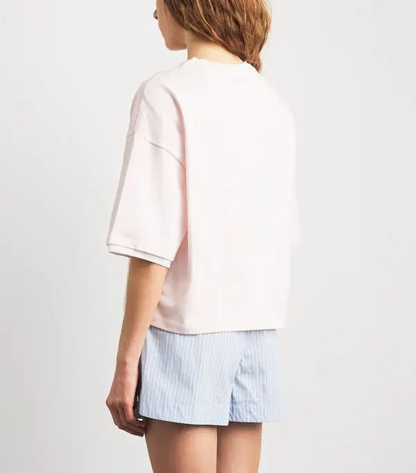 Sandro Layered Cotton T-shirt - Pink