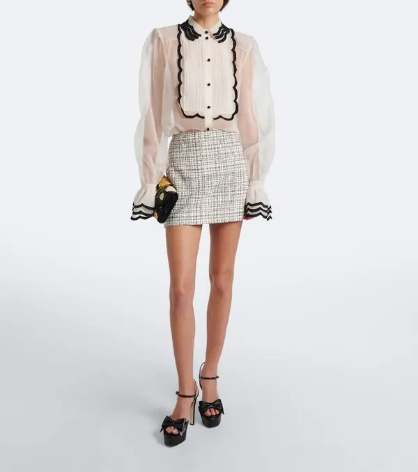 Valentino Garavani Bow Embellished Leather Platform Sandals