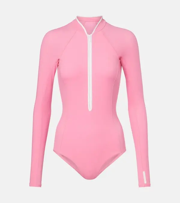 Hunza G Tyra Rashguard Swimsuit - Pink