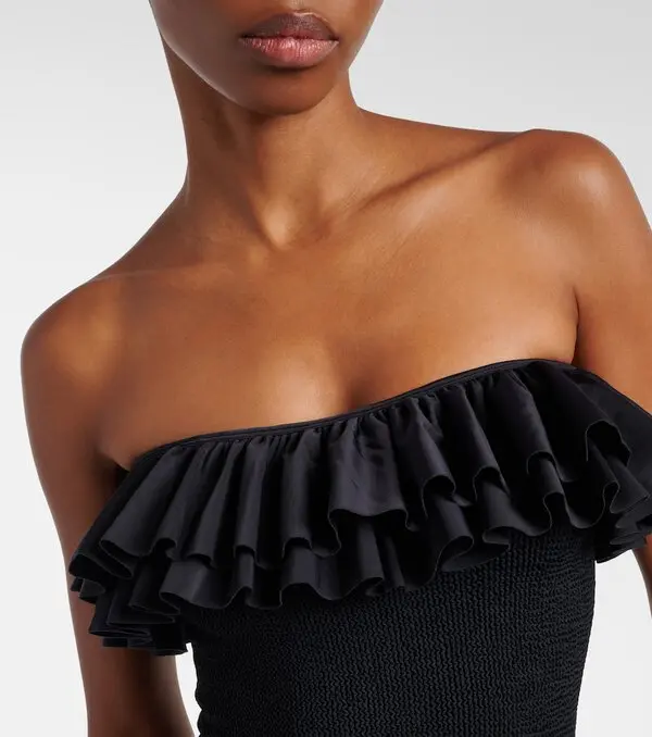 Hunza G Eloise Ruffled Swimsuit
