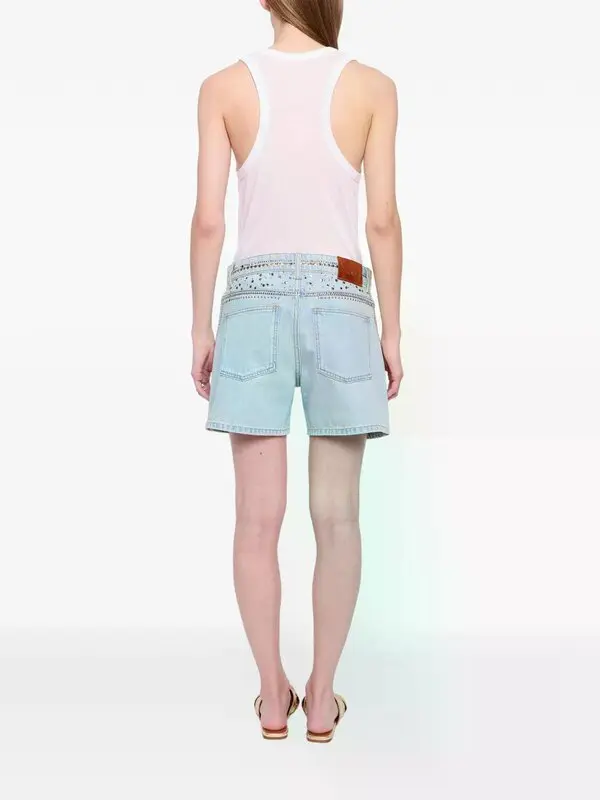 Zadig&Voltaire Sadys Embellished Denim Shorts
