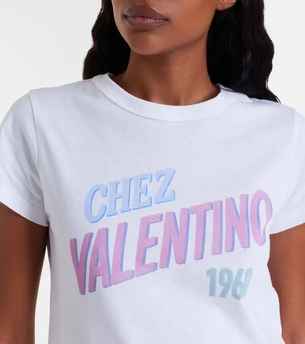 Valentino Garavani Chez 1960 Cotton T-shirt - White