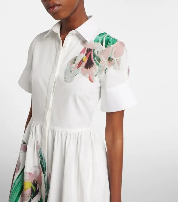 Erdem Floral Cotton Shirt Dress