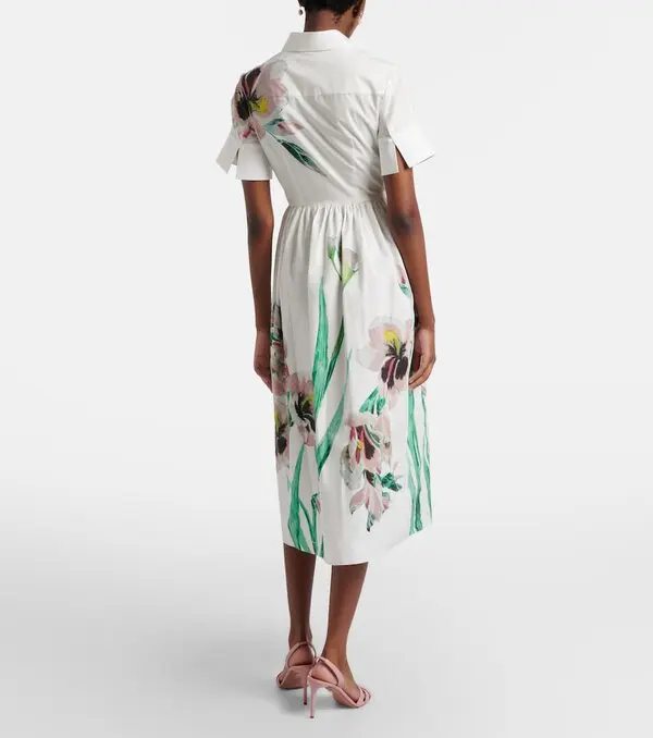Erdem Floral Cotton Shirt Dress