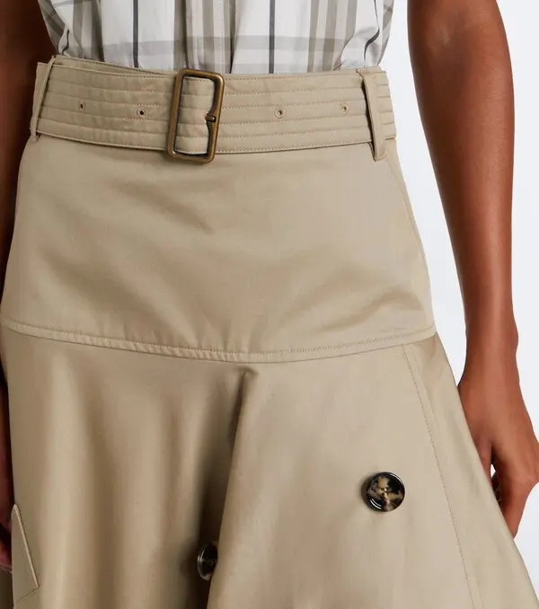 Burberry Heather Asymmetrical Midi Skirt