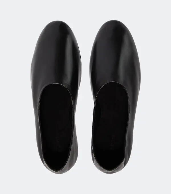 Fear Of God Ballerino Leather Slip-on Shoes - Black
