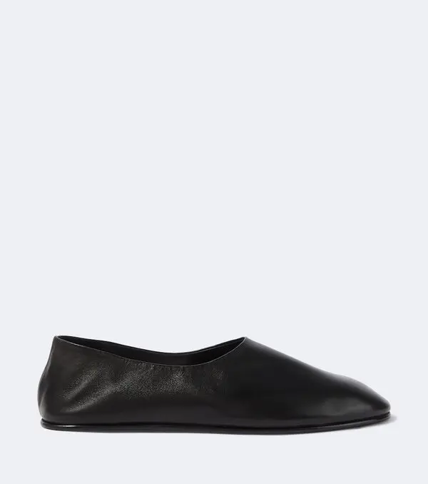 Fear Of God Ballerino Leather Slip-on Shoes - Black