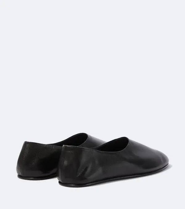 Fear Of God Ballerino Leather Slip-on Shoes - Black