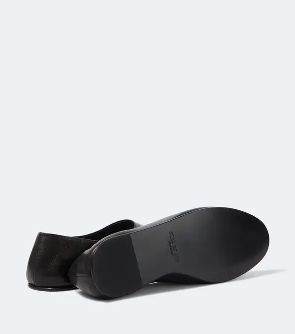 Fear Of God Ballerino Leather Slip-on Shoes - Black
