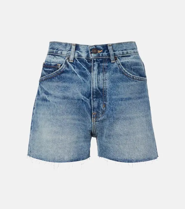 NILI LOTAN Cobain Denim Shorts - Blue