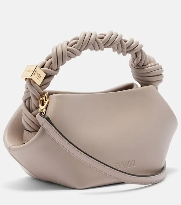 GANNI Bou Mini Top-handle Bag - Grey