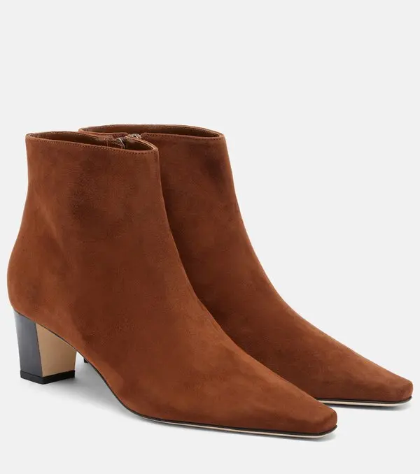 Manolo Blahnik Jaima Suede Ankle Boots