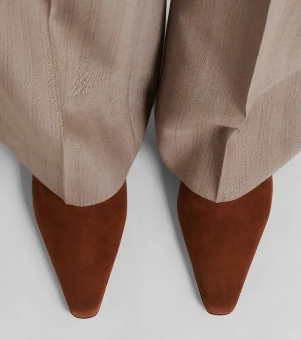 Manolo Blahnik Jaima Suede Ankle Boots