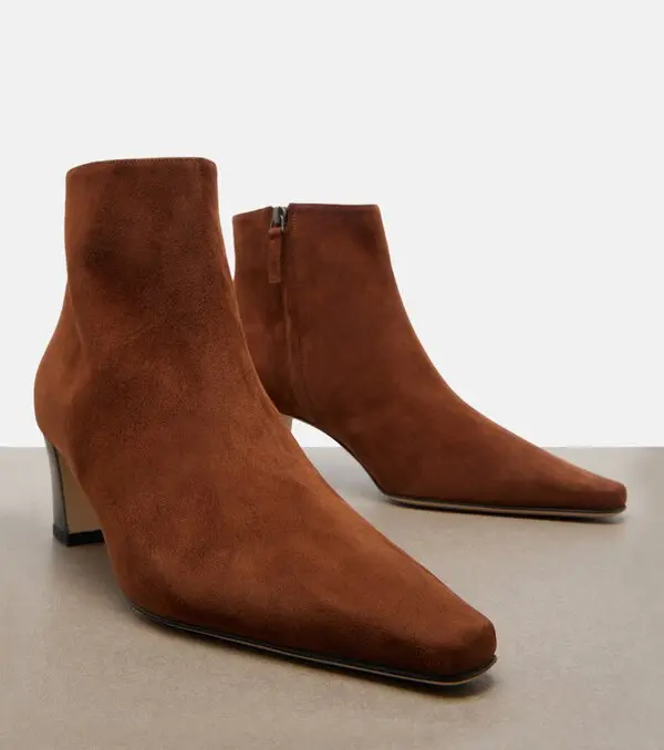 Manolo Blahnik Jaima Suede Ankle Boots