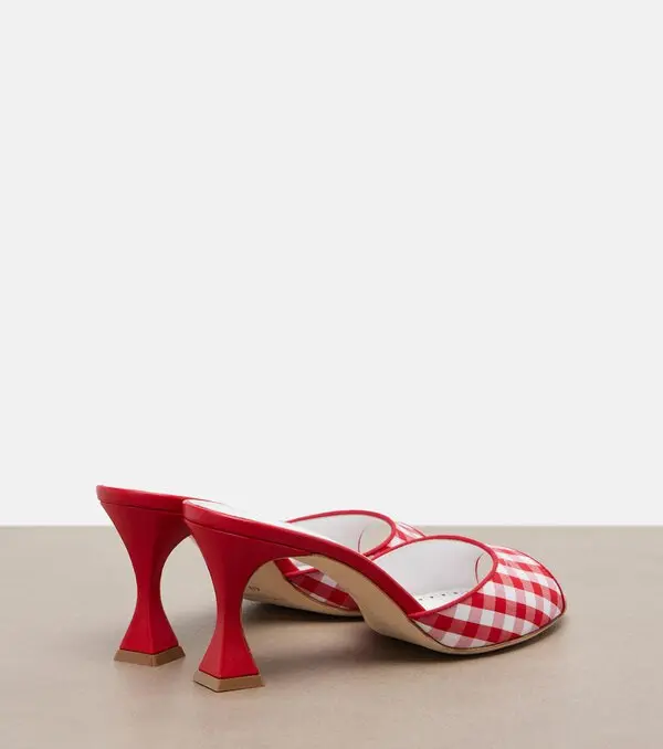 Manolo Blahnik Jadara Mules - Red
