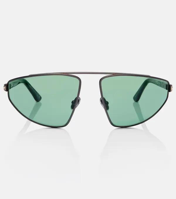 TOM FORD Parker Aviator Sunglasses - Green