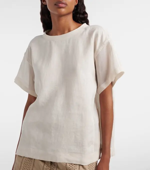 Brunello Cucinelli Oversized Linen T-shirt