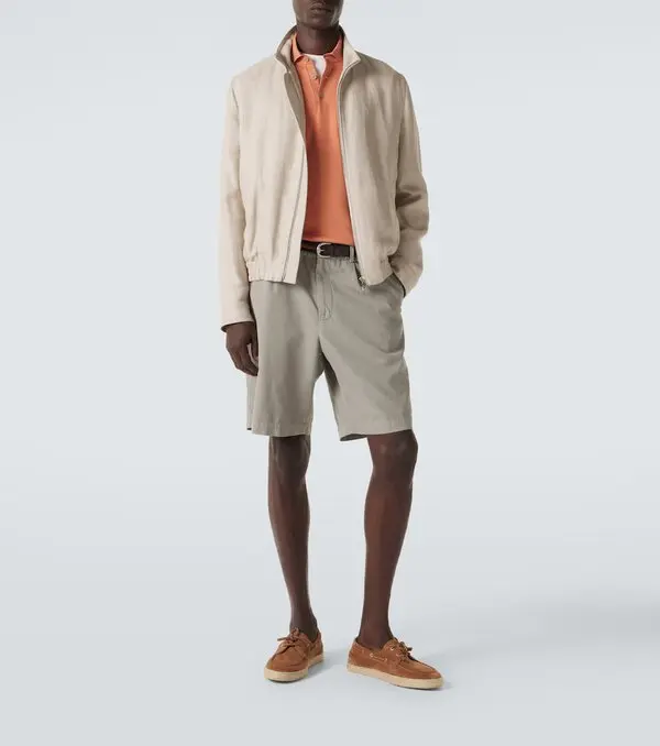 Brunello Cucinelli Cotton Gabardine Bermuda Shorts