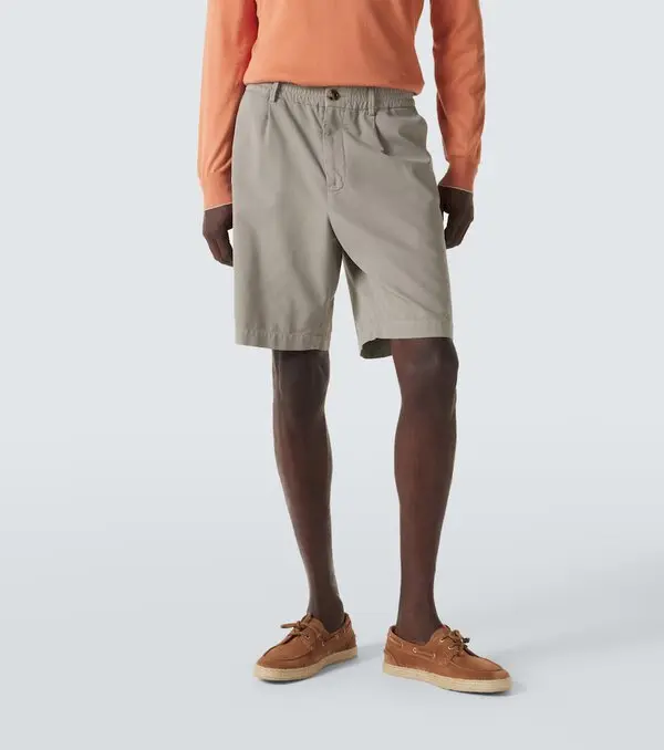 Brunello Cucinelli Cotton Gabardine Bermuda Shorts