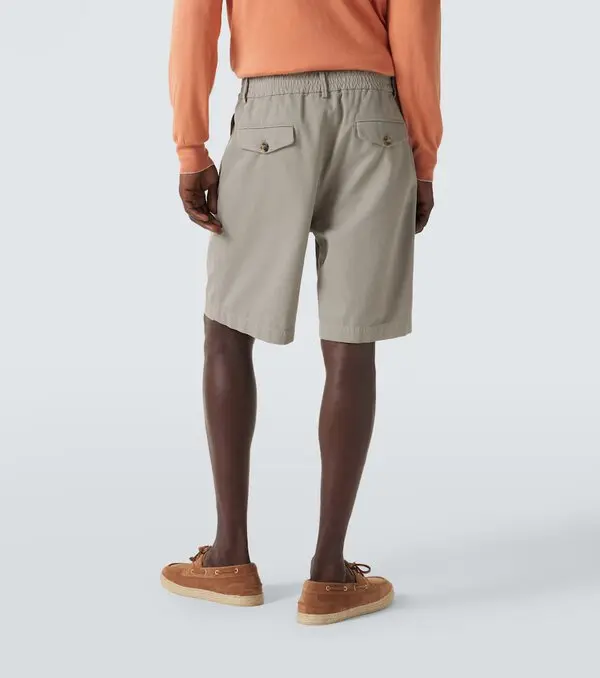 Brunello Cucinelli Cotton Gabardine Bermuda Shorts