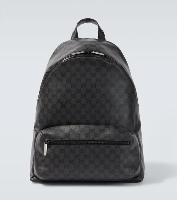 Gucci Gg Canvas Medium Backpack - Black