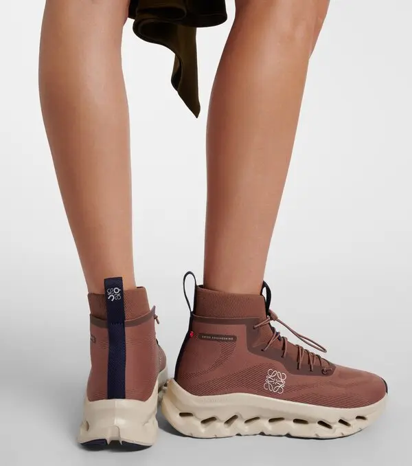 Loewe X On Cloudtilt High-top Sneakers - Brown
