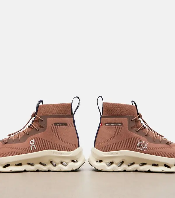 Loewe X On Cloudtilt High-top Sneakers - Brown