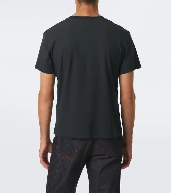 Acne Studios Logo Cotton-blend Jersey T-shirt - Black