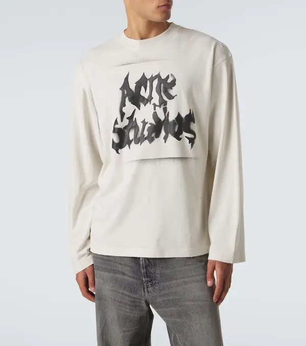 Acne Studios Logo Cotton-blend Jersey T-shirt