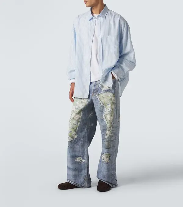 Acne Studios 1981 Trompe L’œil Wide-leg Jeans