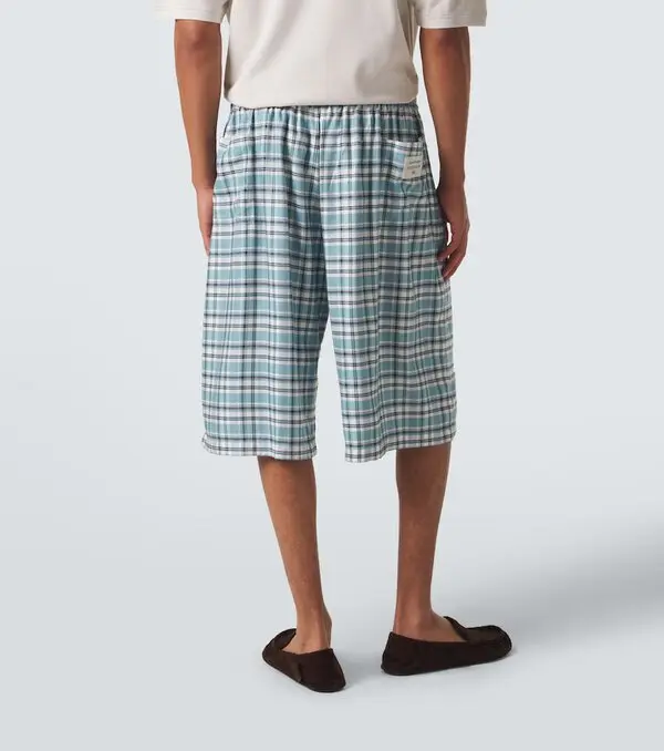 Acne Studios Plaid Flannel Shorts