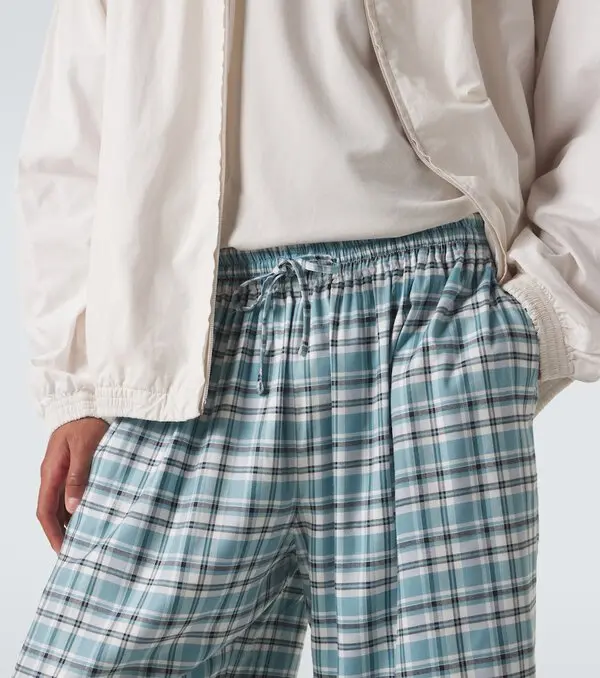 Acne Studios Plaid Flannel Shorts