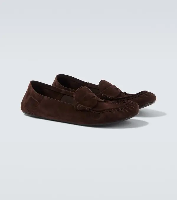 Acne Studios Bojan Suede Loafers - Brown