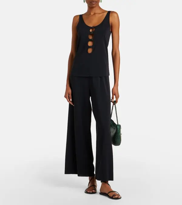 ERES Zelie Jersey Wide-leg Pants - Black