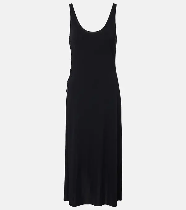 ERES Ellipse Cutout Midi Dress - Black