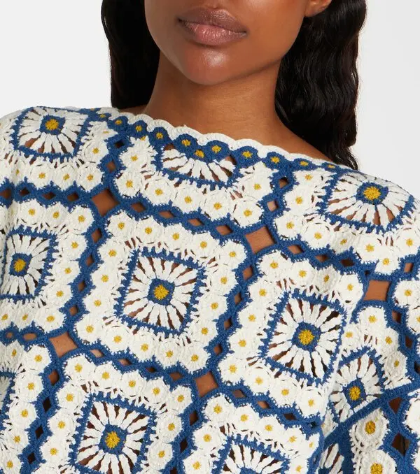 ALEMAIS Crochet Cotton Romper