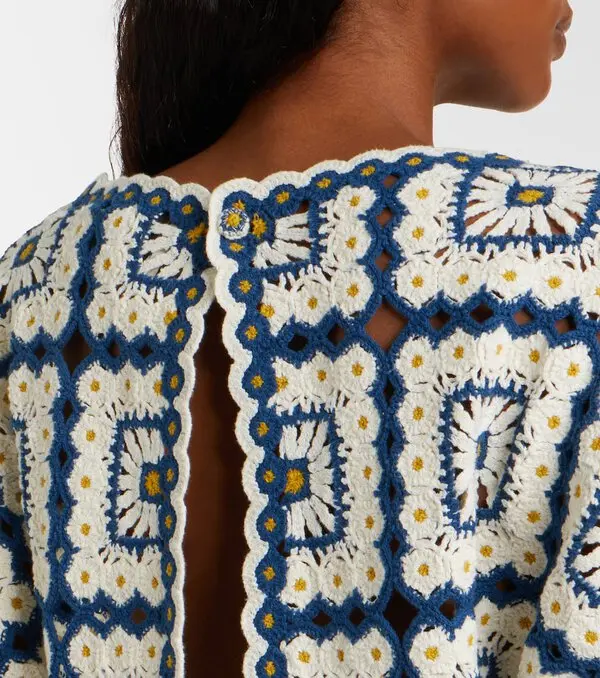 ALEMAIS Crochet Cotton Romper