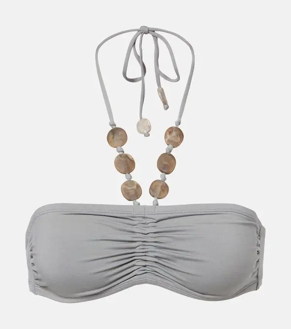 ERES Lana Beaded Bikini Top - Grey