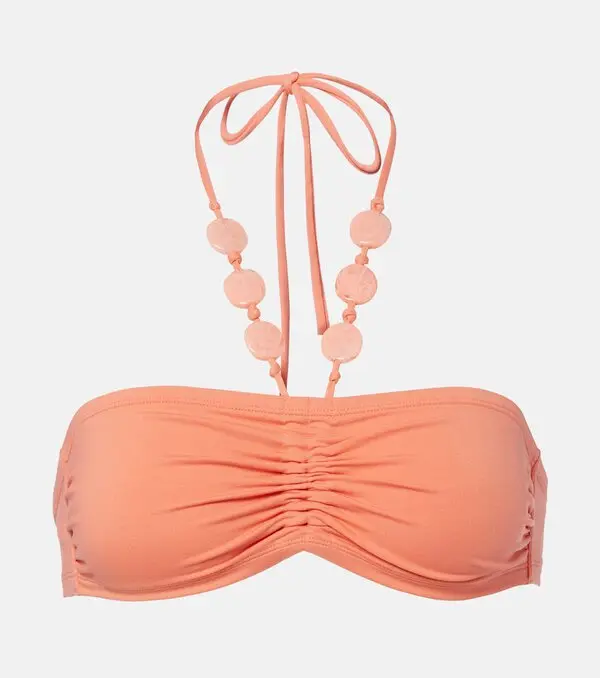 ERES Lana Beaded Bikini Top - Pink