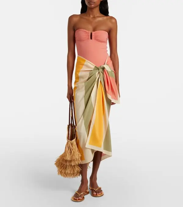 ERES Croquant Striped Cotton And Silk Beach Cover-up - Multicoloured