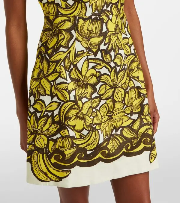 ALEMAIS Mona Floral Hemp Mini Dress
