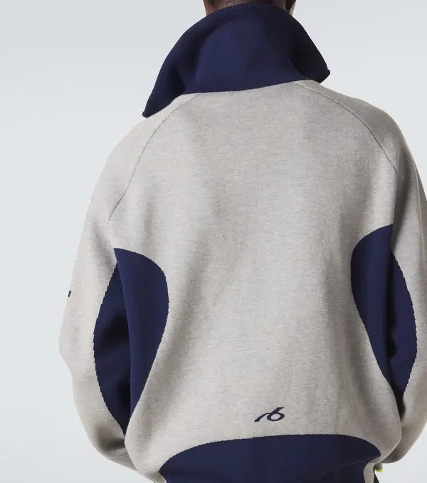 Balenciaga Cotton-blend Zip-up Cardigan - Grey