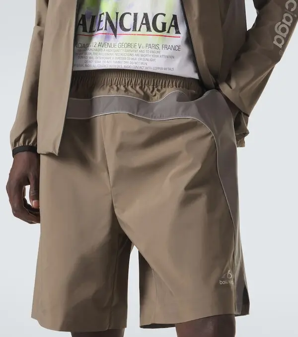 Balenciaga Colorblocked Technical Shorts