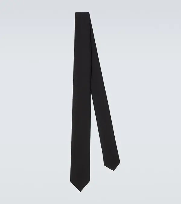 Balenciaga Wool Tie - Black
