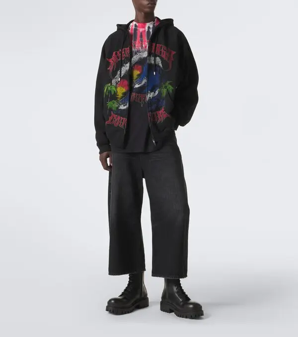 Balenciaga Leather Combat Boots