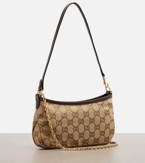 Gucci Gg Canvas Small Shoulder Bag - Beige